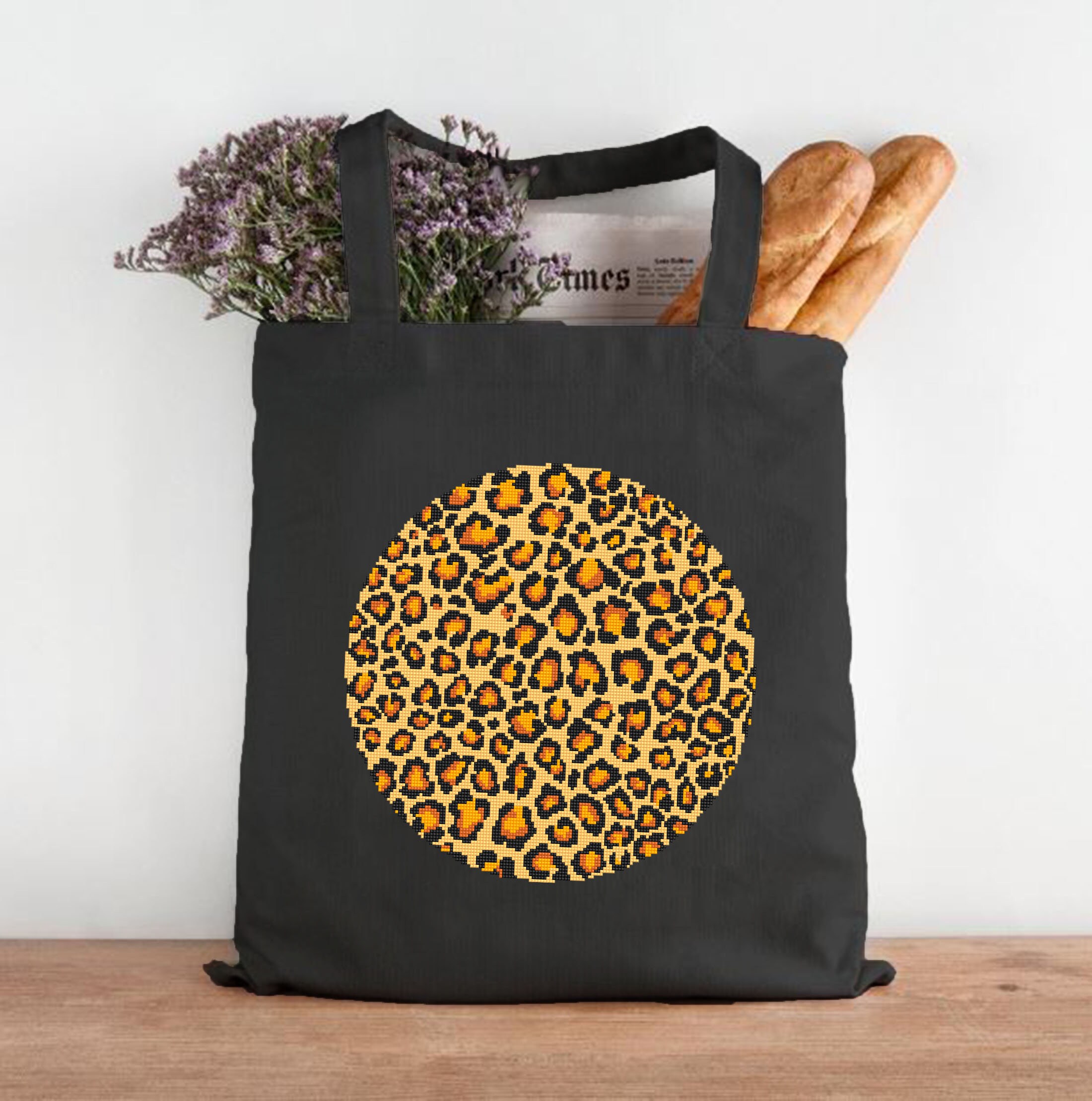 Leopard Background Cross Stitch Pattern PDF Animal Skin - Etsy