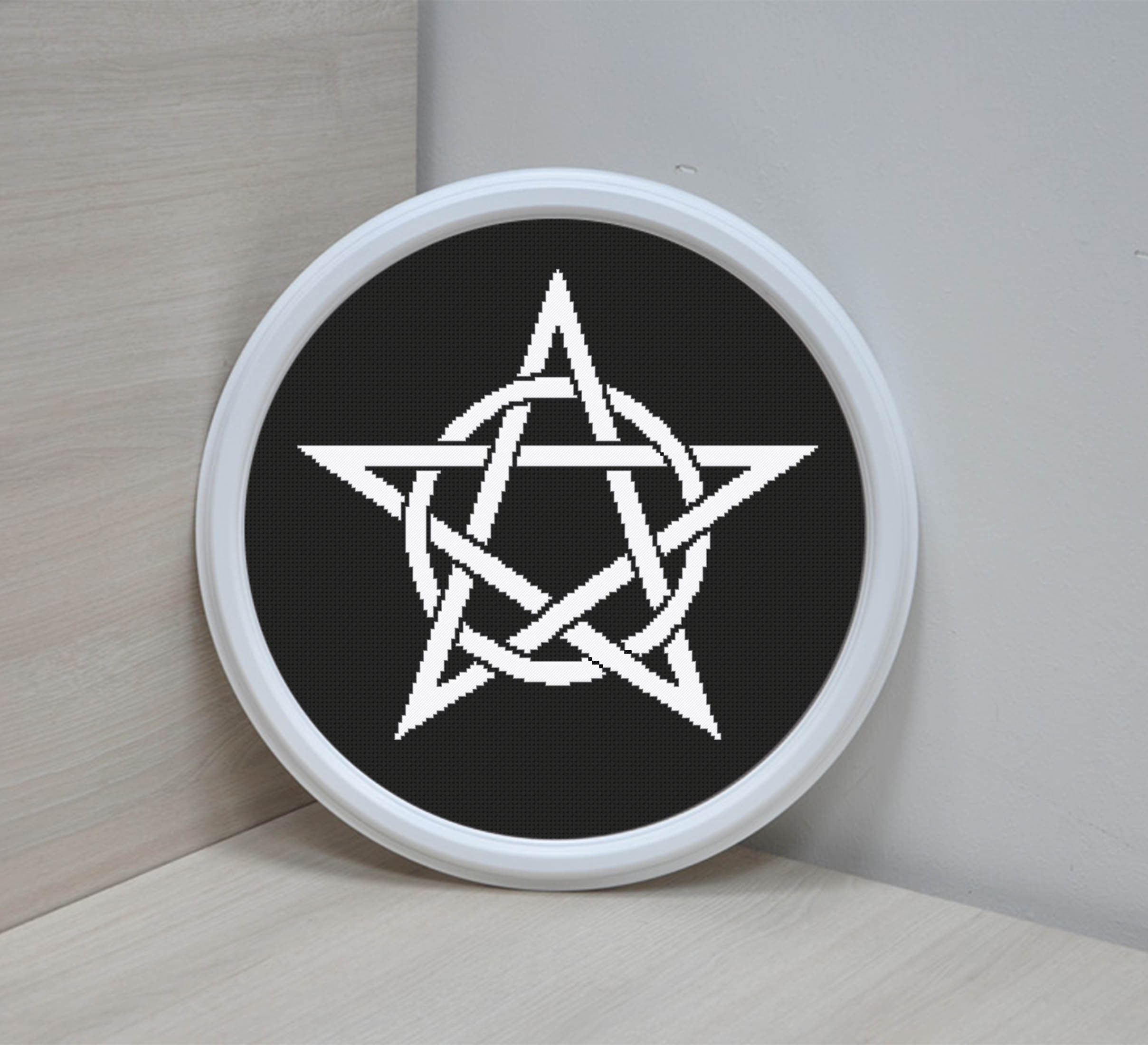 Gothic Cross Stitch Pattern Download PDF Goth Embroidery for | Etsy