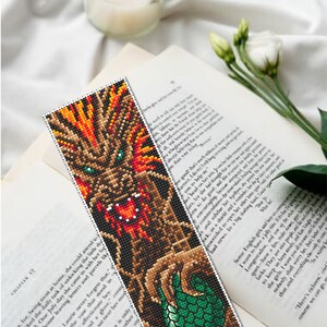 Dragon Bookmark Cross Stitch Pattern PDF Download Fantasy Dragon Cross ...