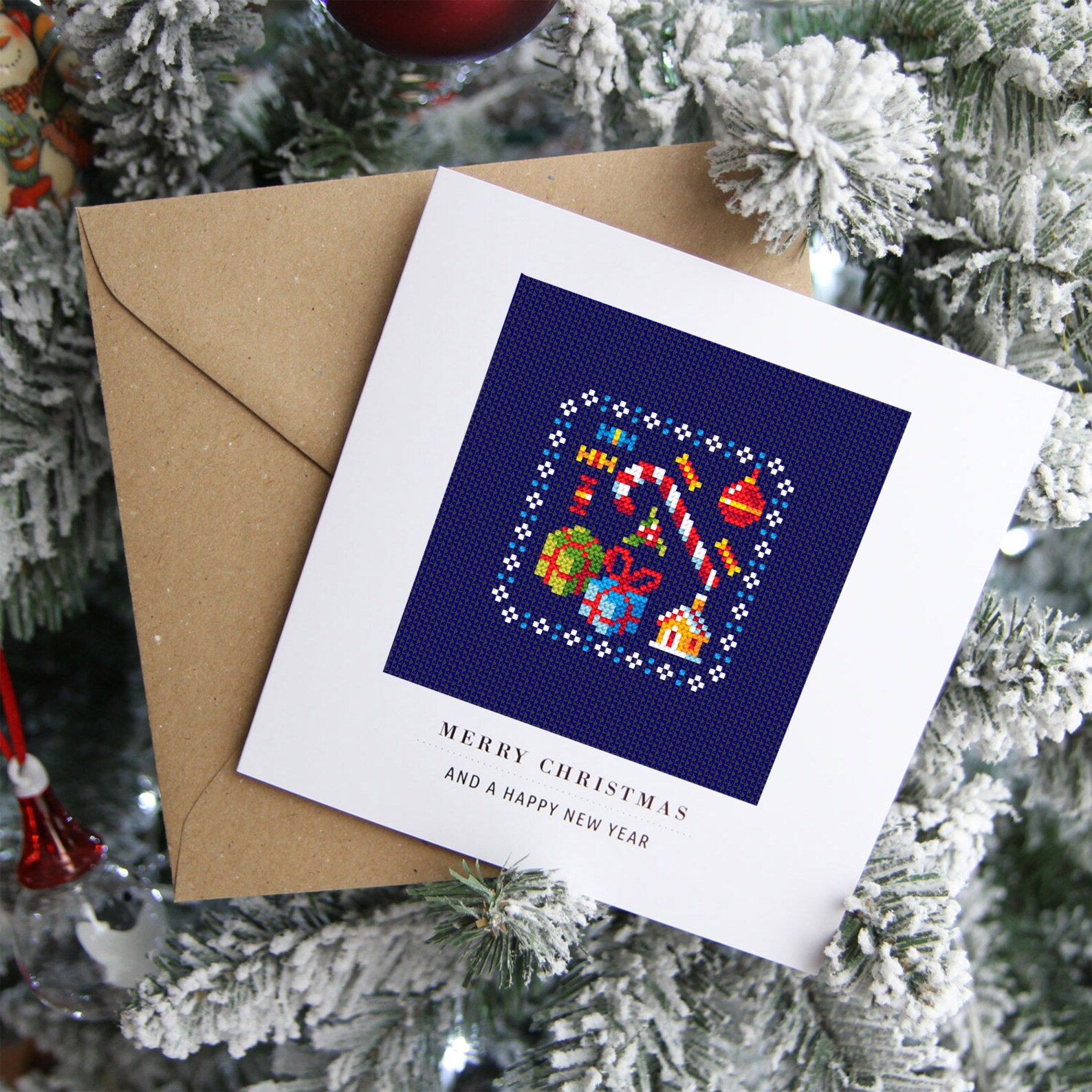Mini Christmas Cross Stitch Pattern Download PDF Winter - Etsy