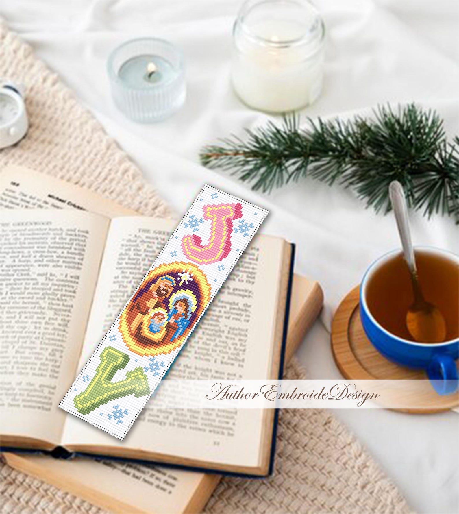 Nativity Scene Bookmark Cross Stitch Pattern PDF Instant Download ...