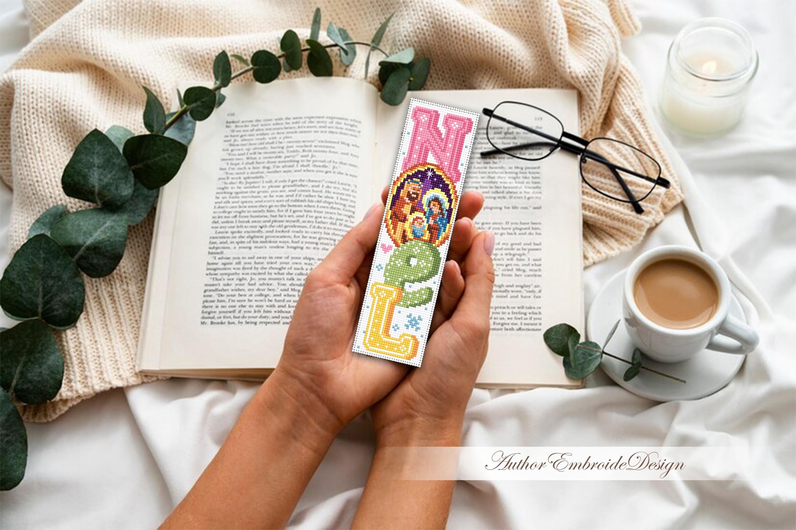 Nativity Scene Bookmark Cross Stitch Pattern PDF Download Religious ...