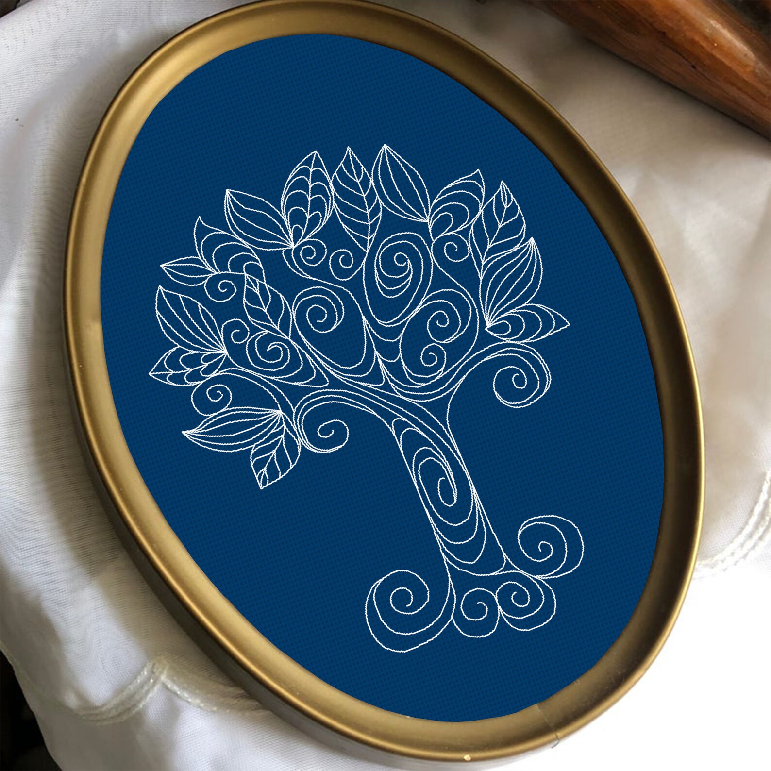 Mandala Tree of Life Blackwork Pattern PDF Download Backstitch - Etsy