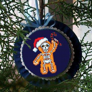 Gothic Gingerbread Man Cross Stitch Pattern Download PDF Christmas ...