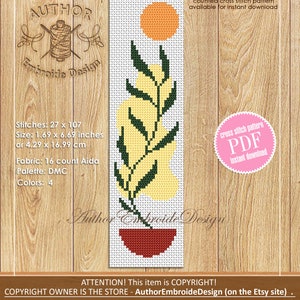 Boho Bookmark Set Cross Stitch Pattern PDF Download Bookmark Pattern ...