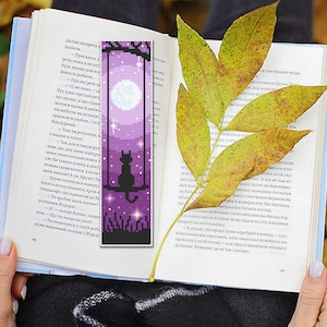 Cat Bookmark Cross Stitch Pattern Download PDF Funny Handmade Bookmark ...