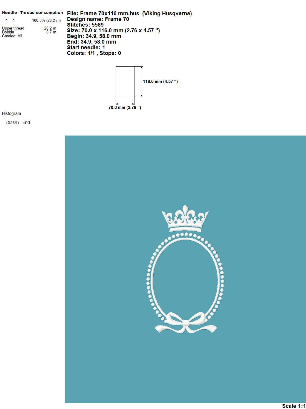 Royal Monogram Embroidery Designs Machine Embroidery Pattern, Frame for ...