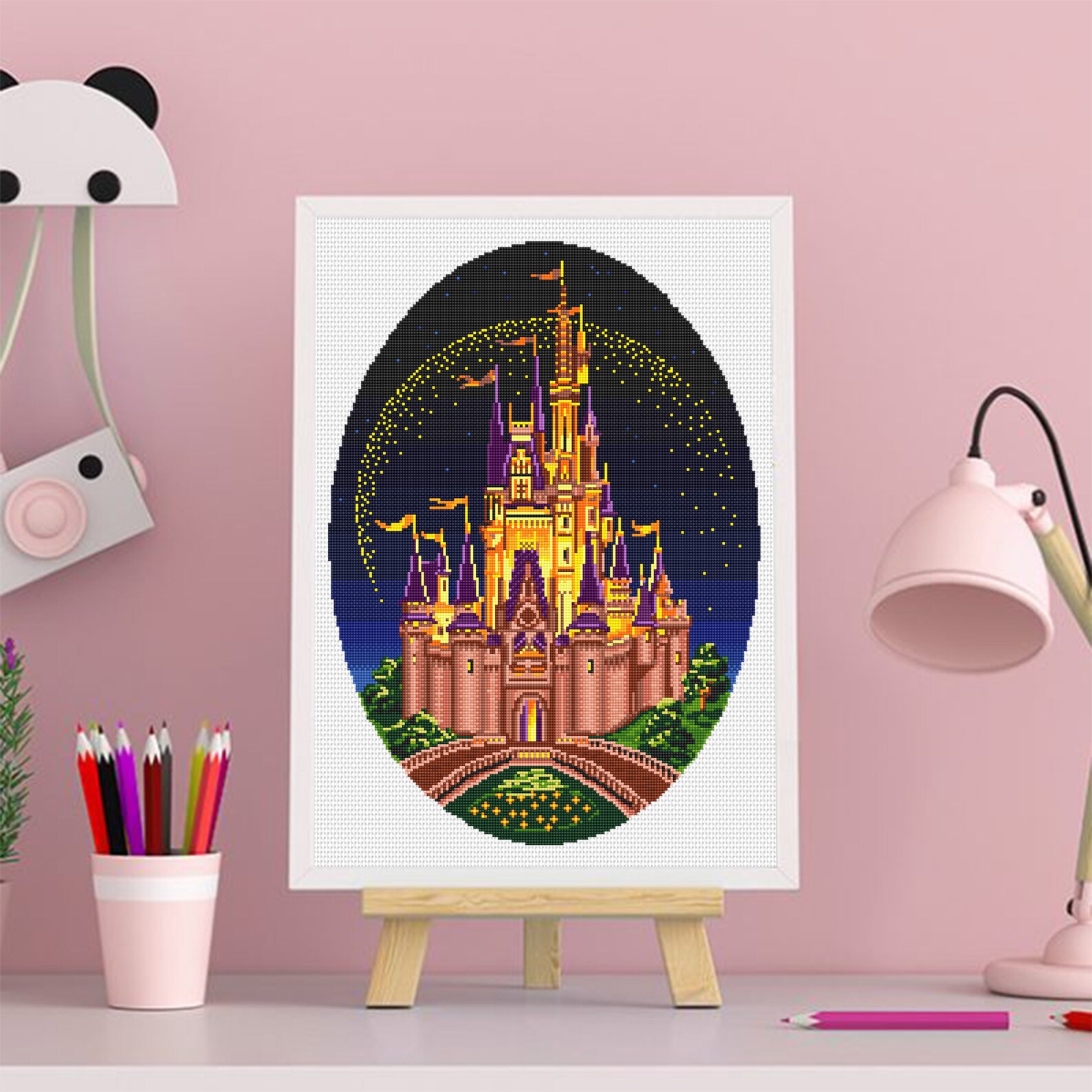 Cinderella Castle Cross Stitch Pattern Download PDF Magic Kingdom Cross ...