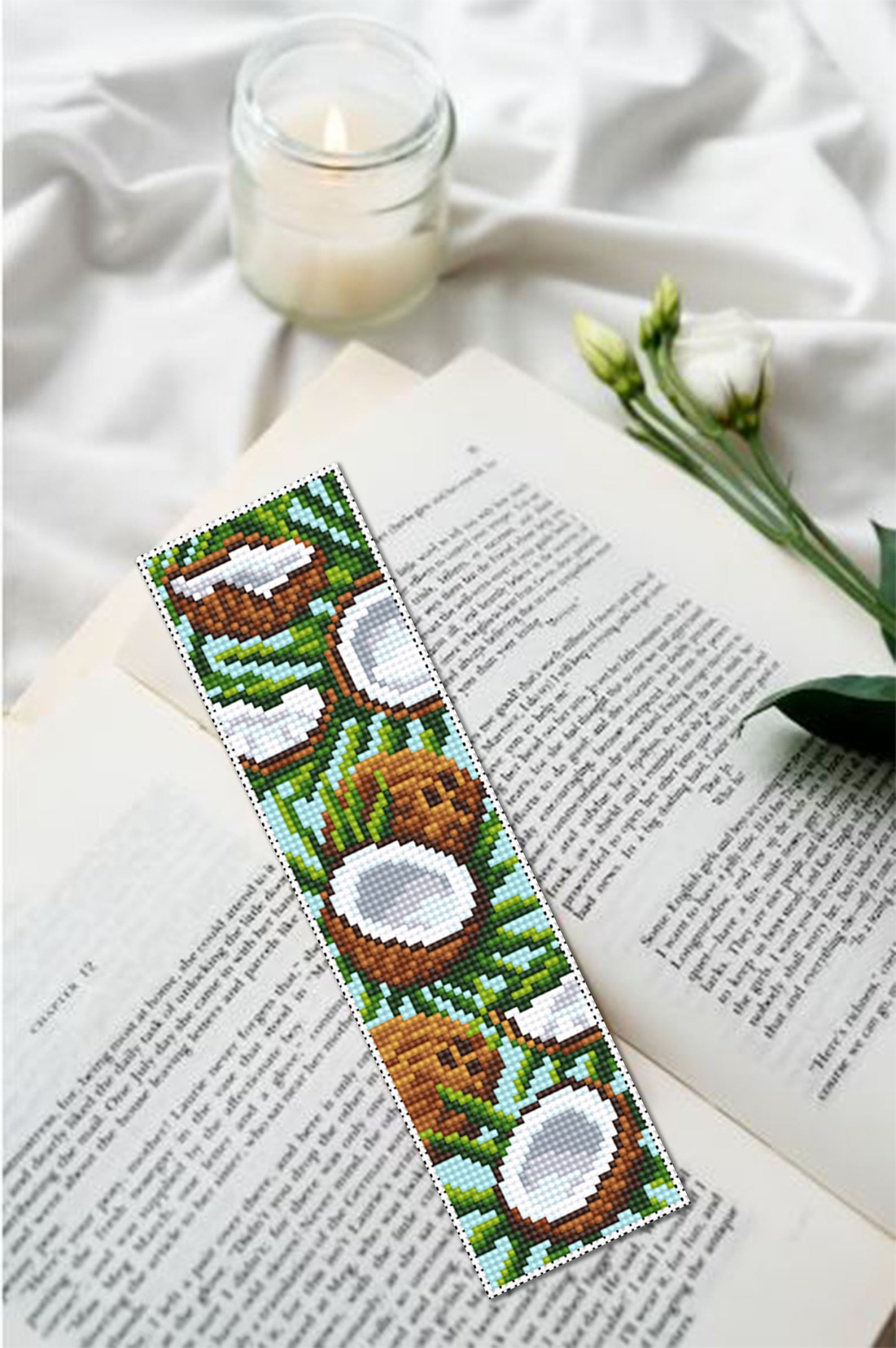 Exotic Fruit Bookmark Set Cross Stitch Pattern Download PDF Summer ...