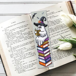 Witch Ghost Bookmark Cross Stitch Pattern PDF Download Reading Ghost ...