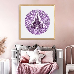 Cinderella Castle Mandala Cross Stitch Pattern PDF Download Magic ...