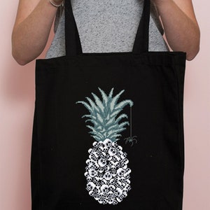 Pineapple Skull Cross Stitch Pattern Download PDF Gothic Cross Stitch ...