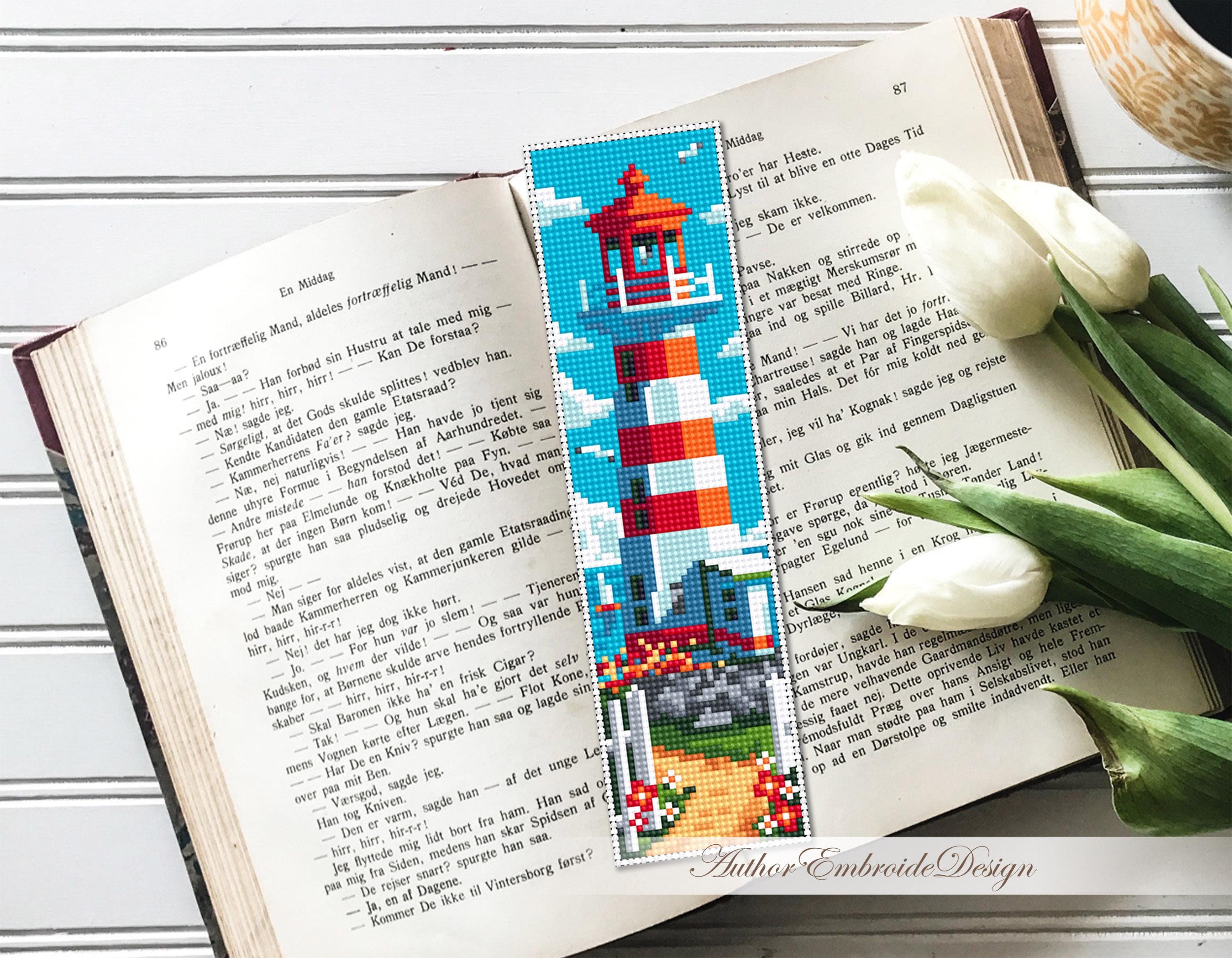 Lighthouse Bookmark Cross Stitch Pattern PDF Instant Download ...