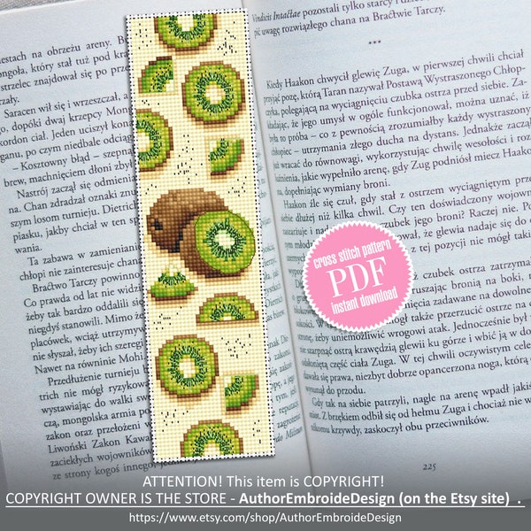 Kiwi Bookmark - Etsy