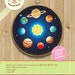 Solar System Cross Stitch Pattern Download PDF Planets Cross Stitch ...