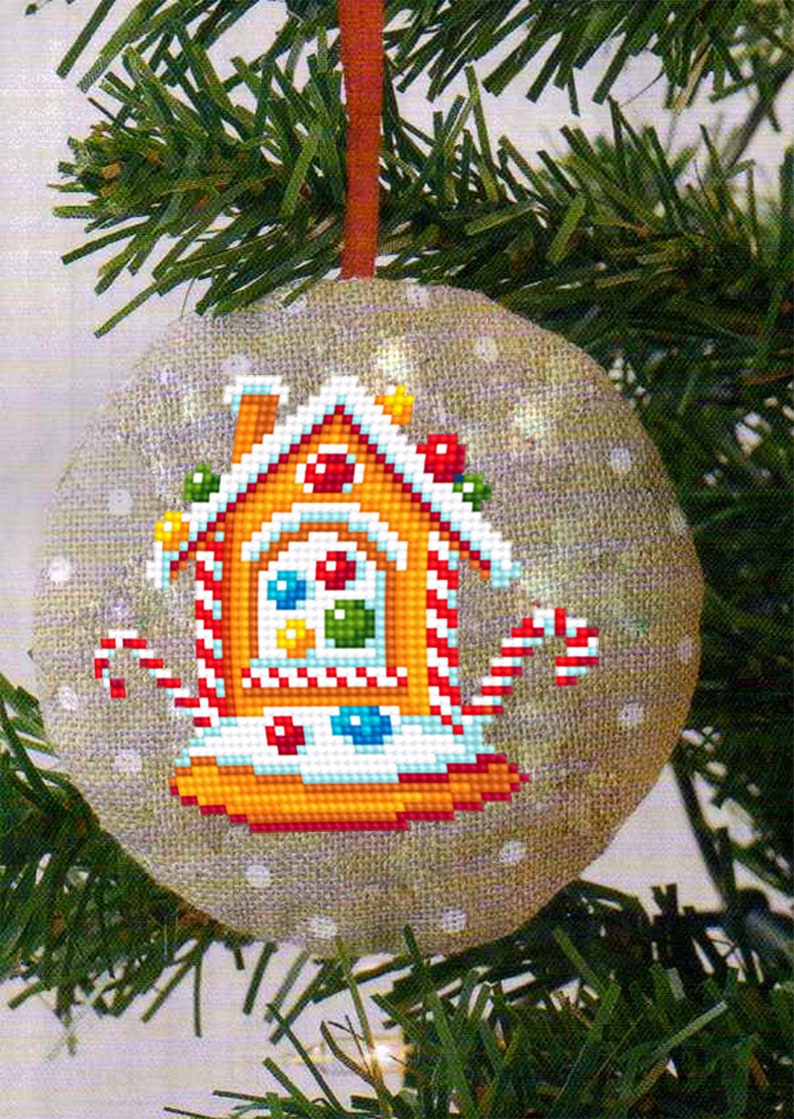 Small Christmas Cross Stitch Pattern Download PDF Mini - Etsy