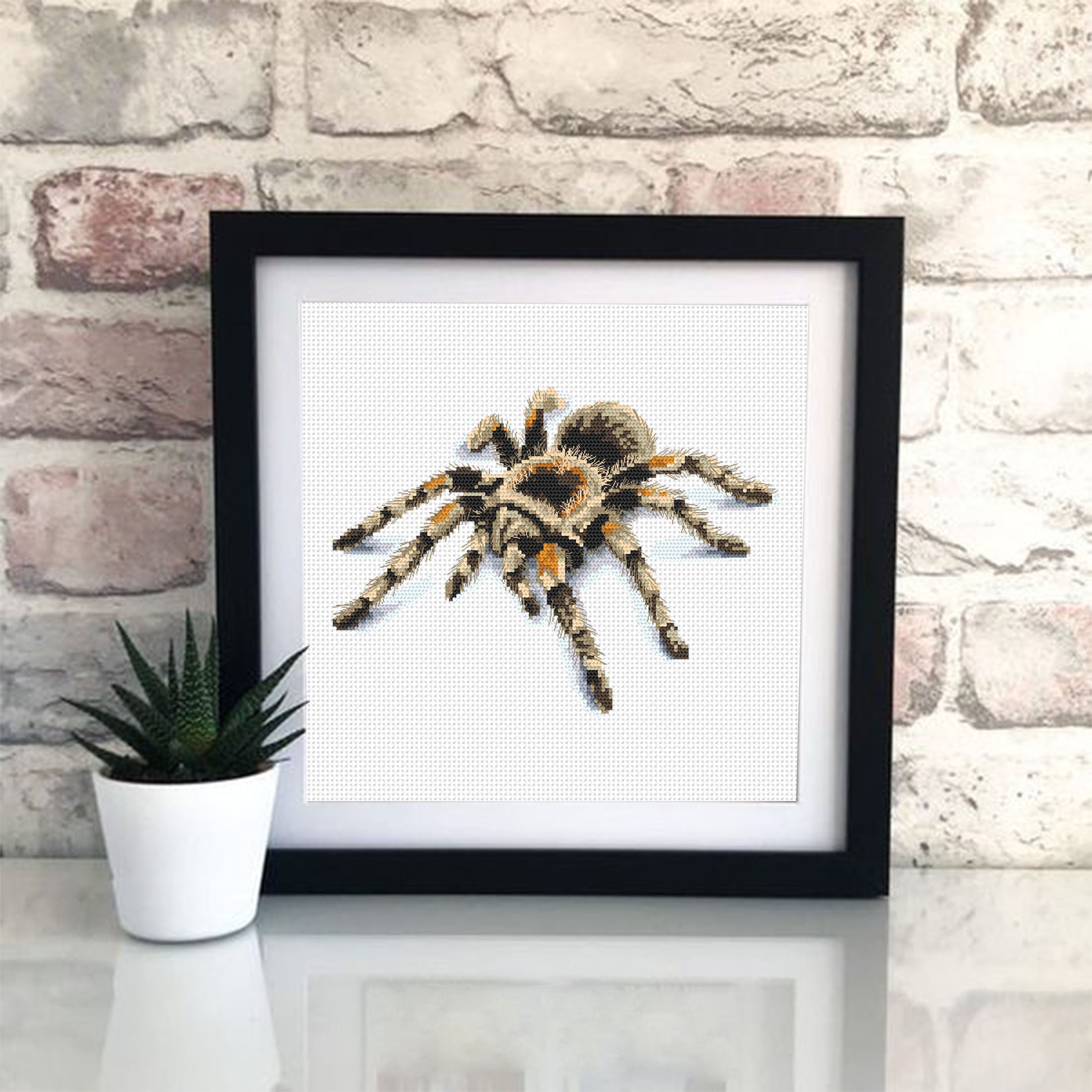 Tarantula Spider Cross Stitch Pattern Download PDF Spooky - Etsy