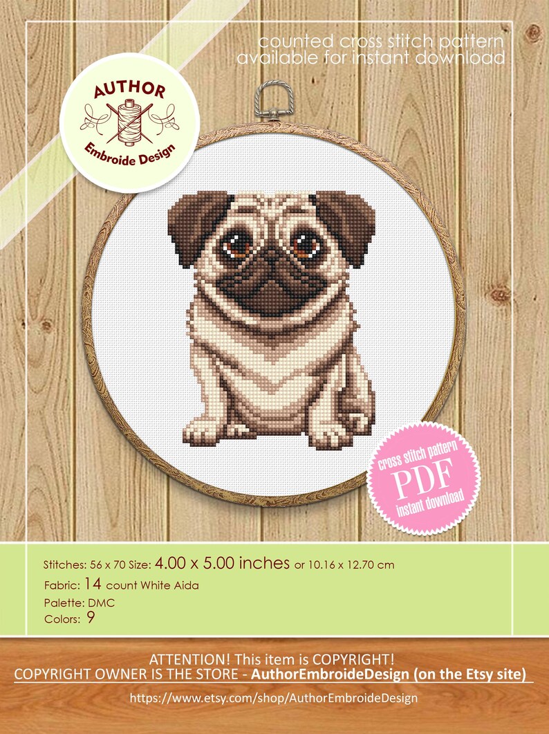 Dog Breeds Cross Stitch Pattern PDF Download Set of 4 Pet Cross Stitch ...