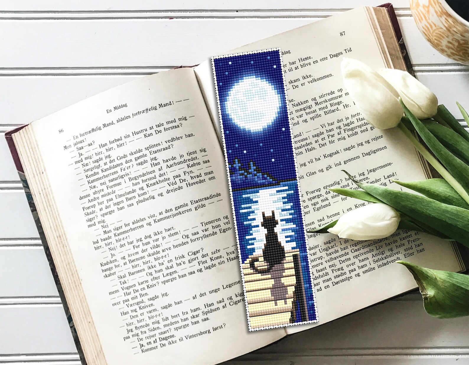 Bookmark Cross Stitch Pattern Download PDF Modern Handmade - Etsy