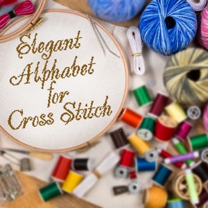 Alphabet Cross Stitch Pattern PDF Calligraphy Stitch, Font Xstitch ...