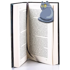 Funny Cat Corner Bookmark Cross Stitch Pattern Download PDF Cat Cross ...