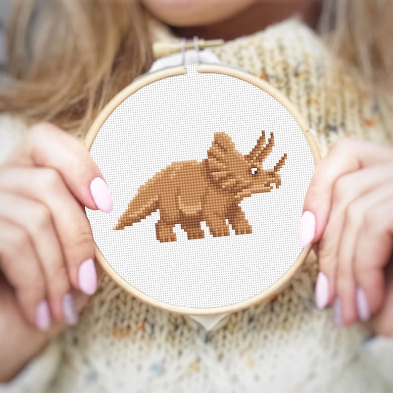 Baby Dinosaur Cross Stitch Pattern PDF Download Dinosaurs Sampler Cross ...