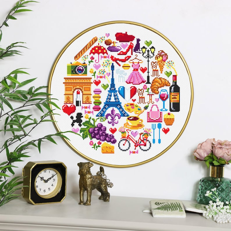 France Cross Stitch Pattern Download PDF French Sampler PDF - Etsy