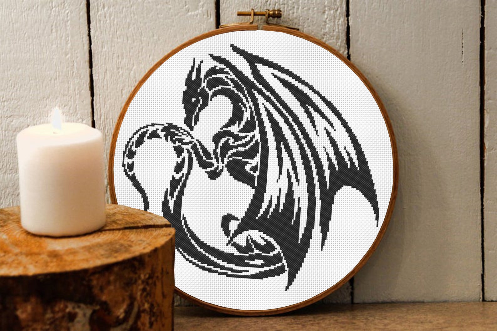 Dragon Cross Stitch Pattern Digital PDF Fantasy Animal Cross | Etsy