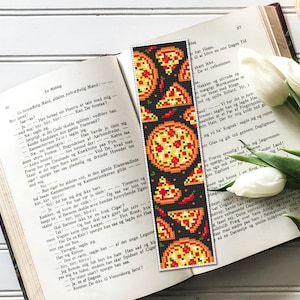 Pizza Bookmark Cross Stitch Pattern PDF Download Simple Handmade ...