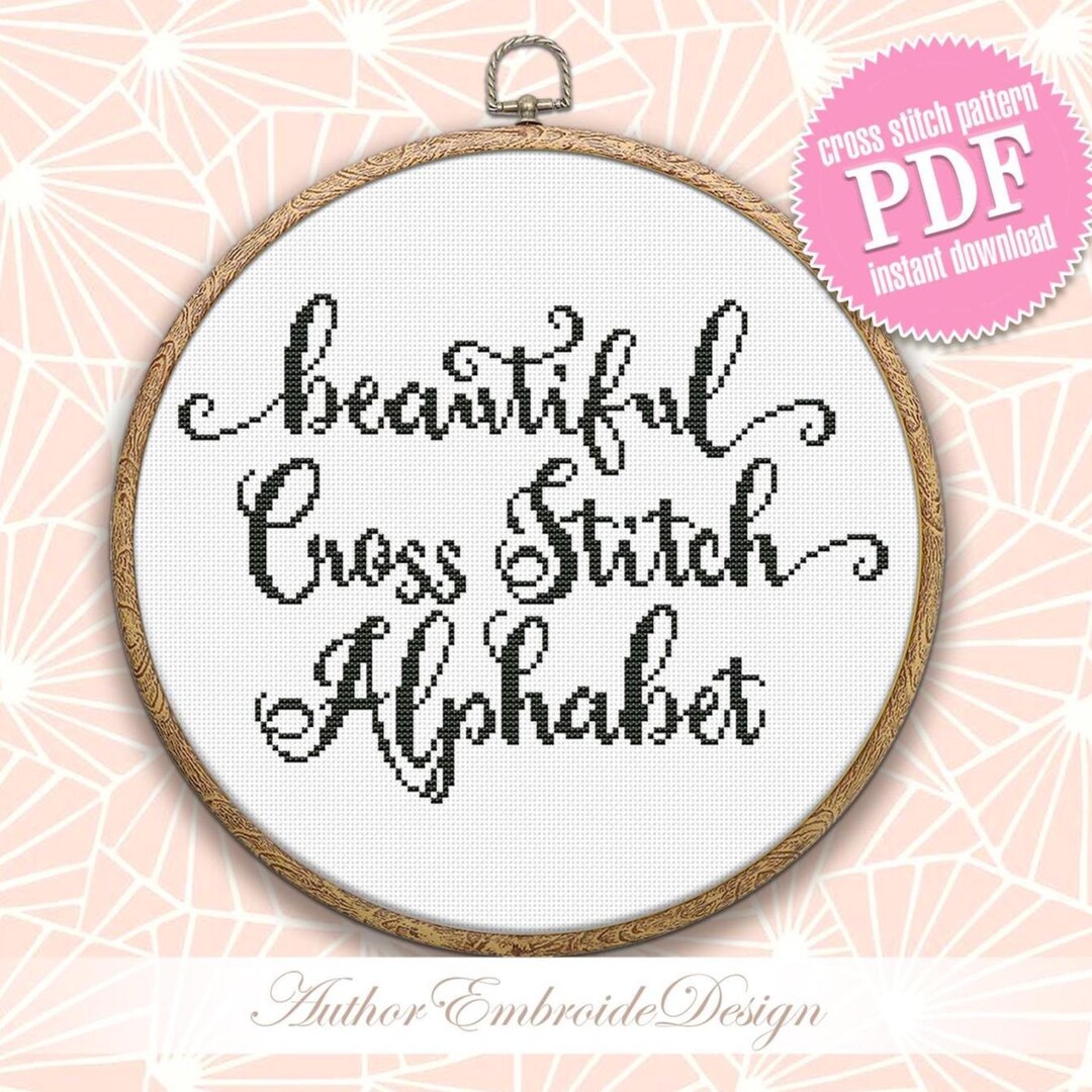 Full Swash Alphabet сross Stitch Pattern PDF Instant Download ...