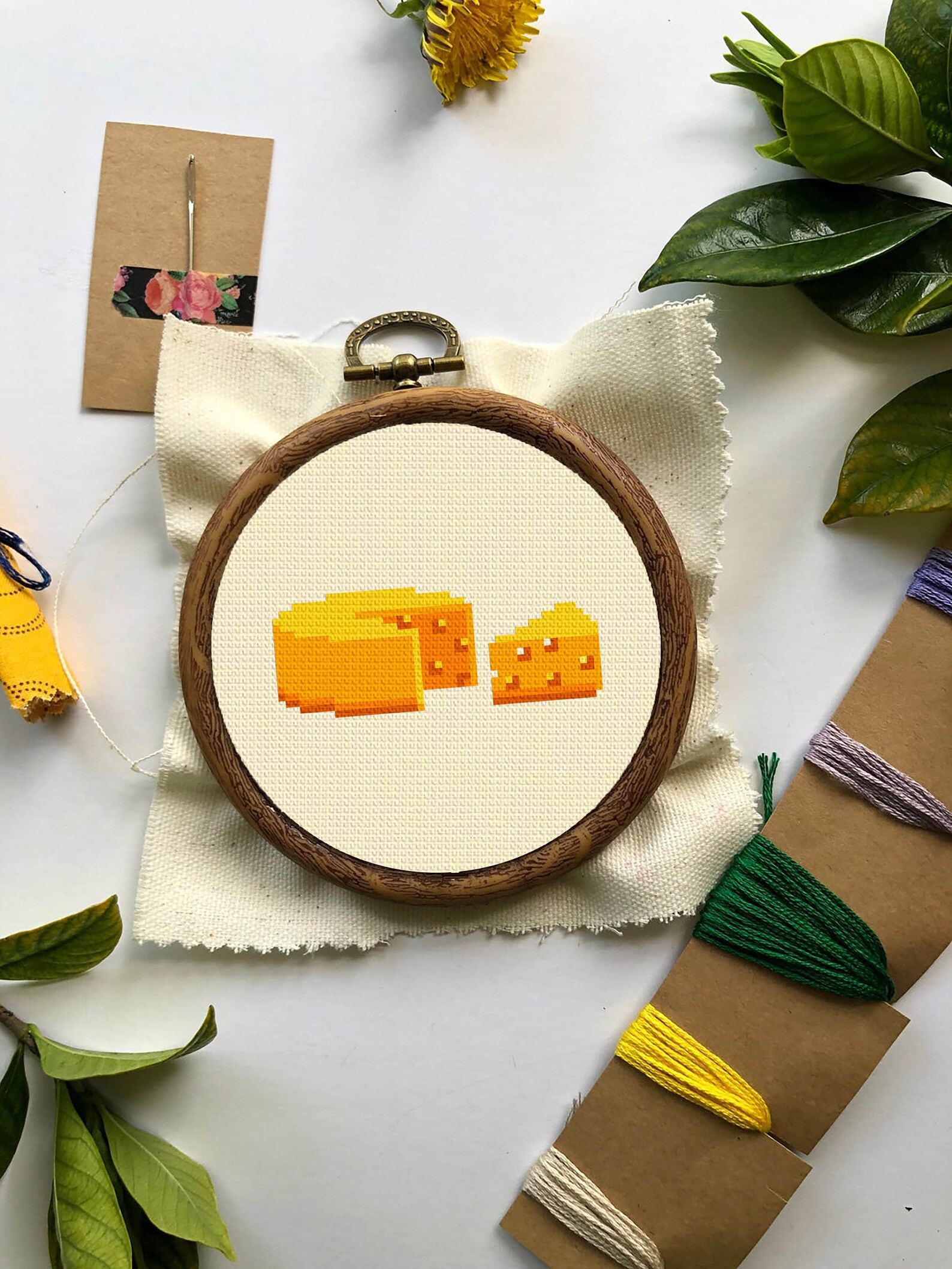 Cheese Small Cross Stitch Pattern PDF Mini Cross Stitch Chart ...