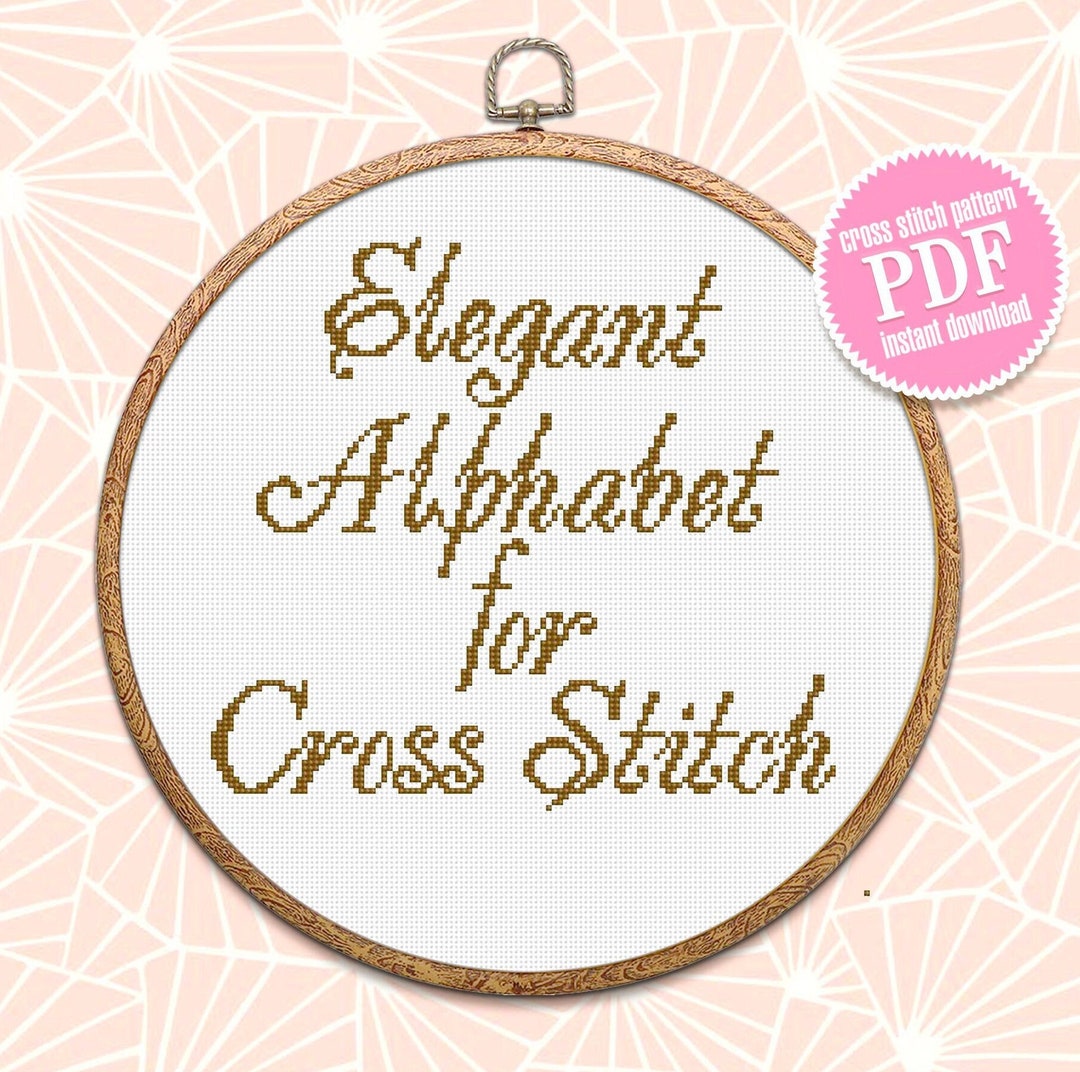 Alphabet Cross Stitch Pattern PDF Calligraphy Stitch, Font Xstitch ...