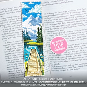 National Park Bookmark Set Cross Stitch Pattern PDF Download Nature ...