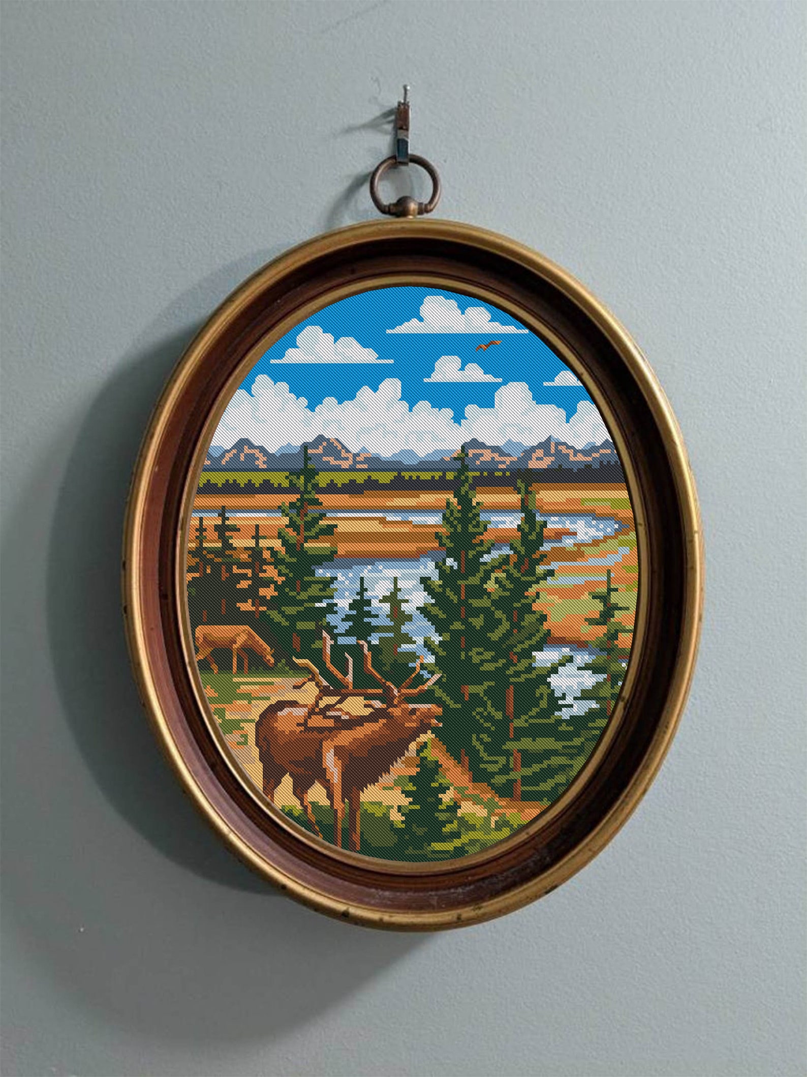 Yellowstone National Park Cross Stitch Pattern Download PDF - Etsy