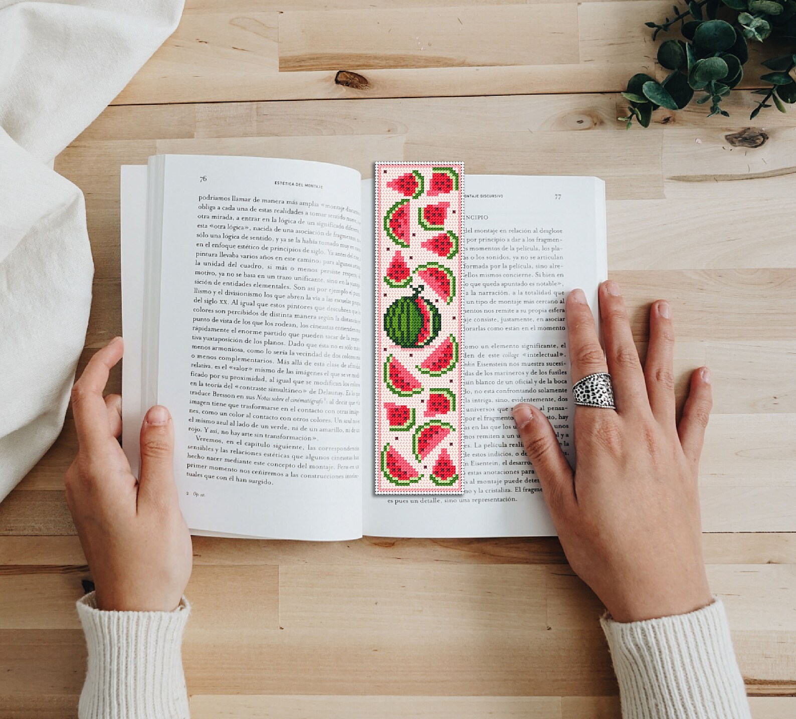 Bookmark Watermelon Cross Stitch Pattern PDF Download Summer Bookmark ...