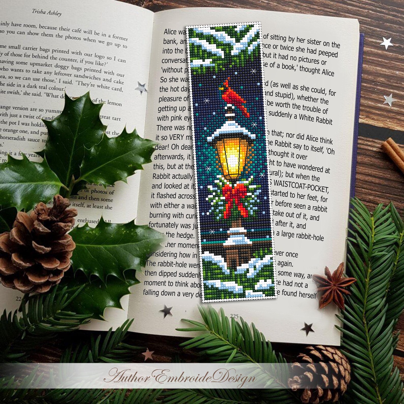 Christmas Bookmark Cross Stitch Pattern PDF Download Christmas Lamp ...