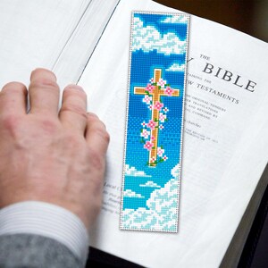 Christian Bookmark Cross Stitch Pattern PDF Download Holy Cross With ...