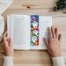 Gnome Bookmark Cross Stitch Pattern Download PDF Christmas - Etsy