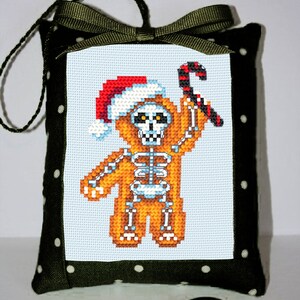 Gothic Gingerbread Man Cross Stitch Pattern Download PDF Christmas ...