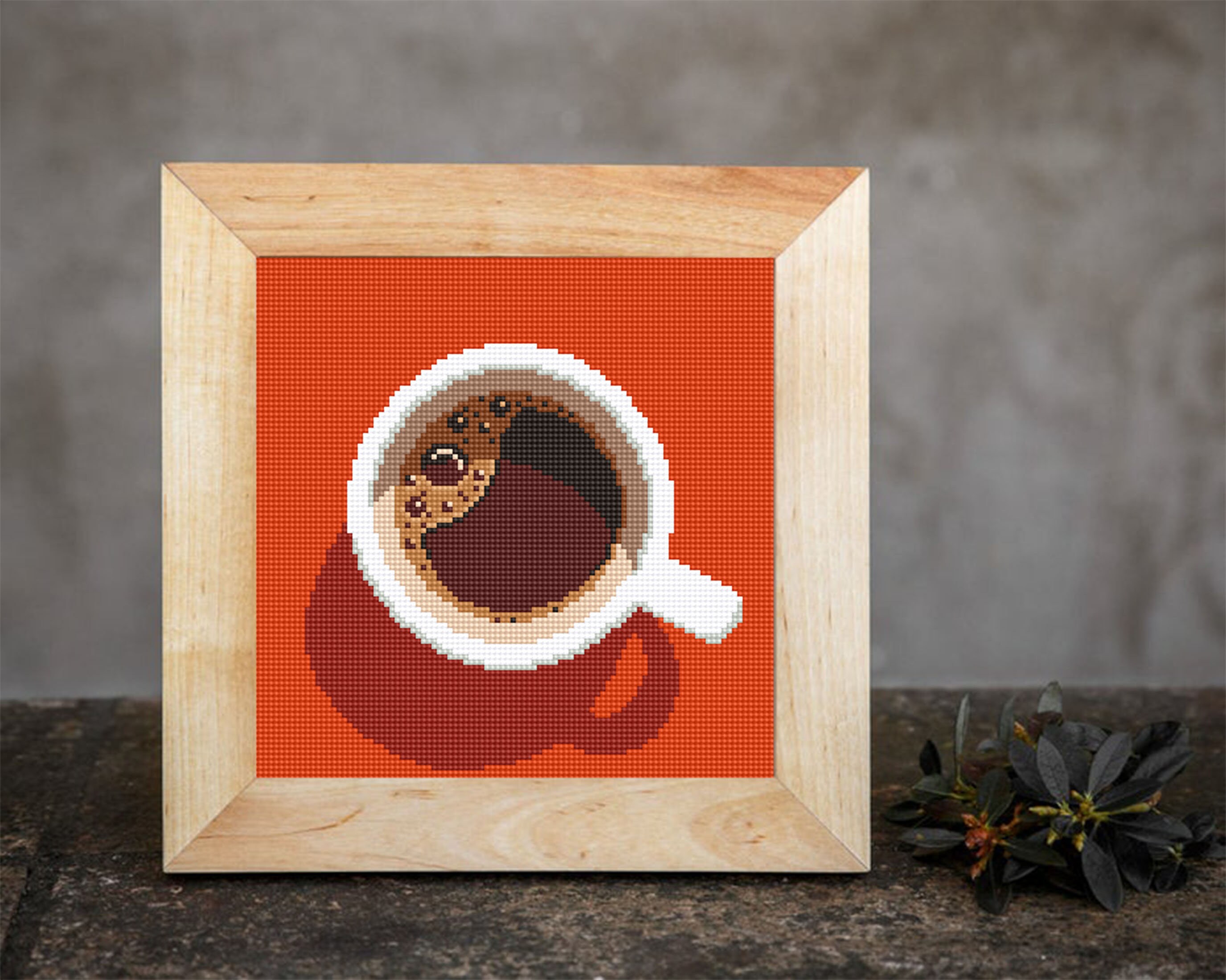 Coffee Cross Stitch Pattern PDF Download Kitchen Cross Stitch - Etsy