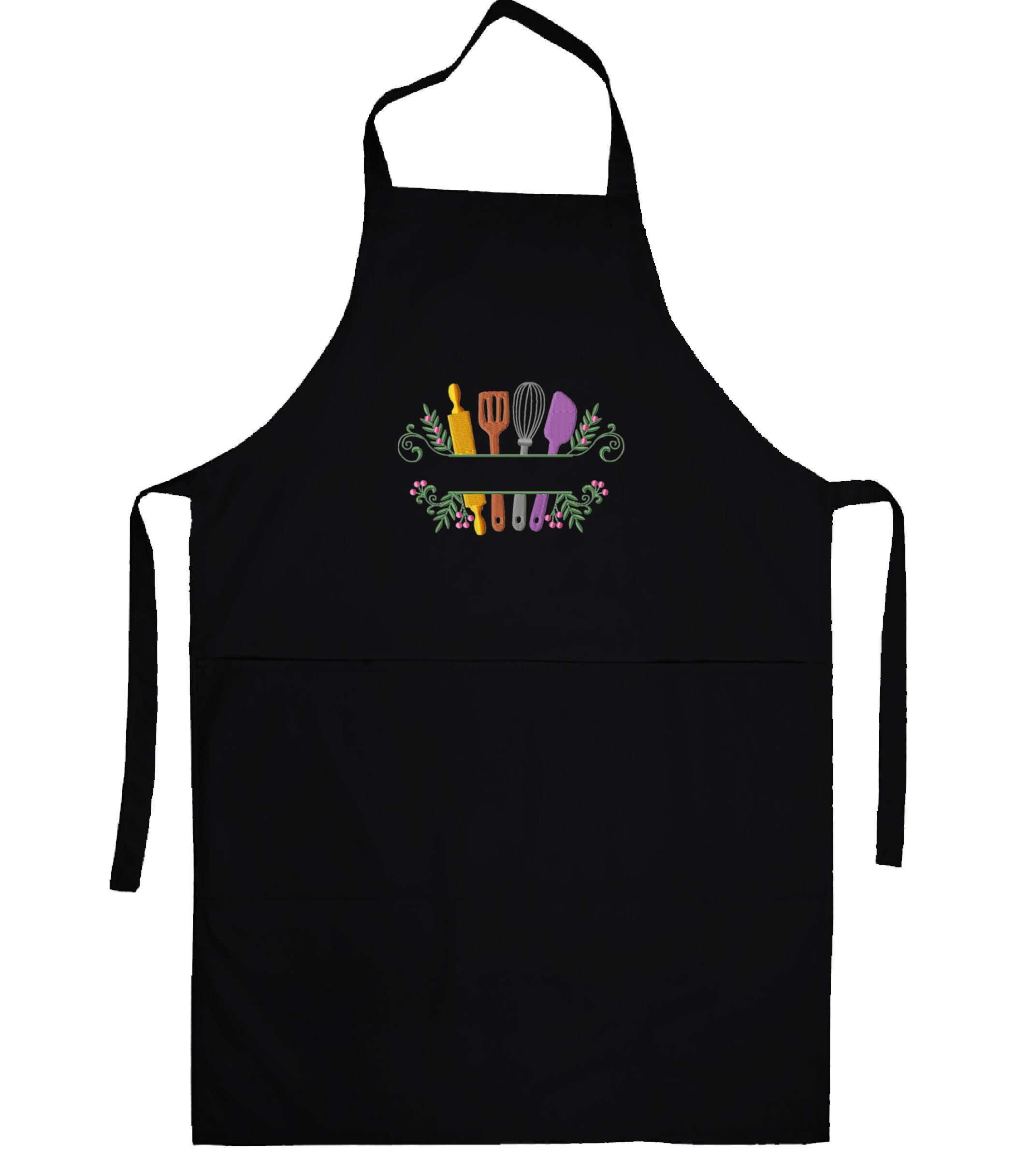 Kitchen Utensils Split Frame Machine Embroidery Design 3 Sizes, Baking ...