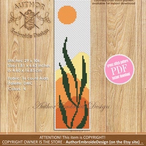 Boho Bookmark Set Cross Stitch Pattern PDF Download Bookmark Pattern ...