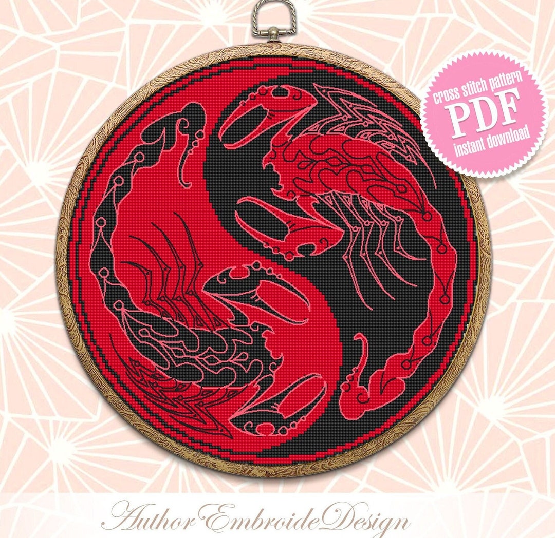 Mandala Yin Yang Cross Stitch Pattern PDF Download Mandala Scorpio ...
