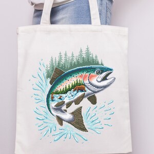 Salmon Fish Cross Stitch Pattern PDF Download Katmai National Park ...