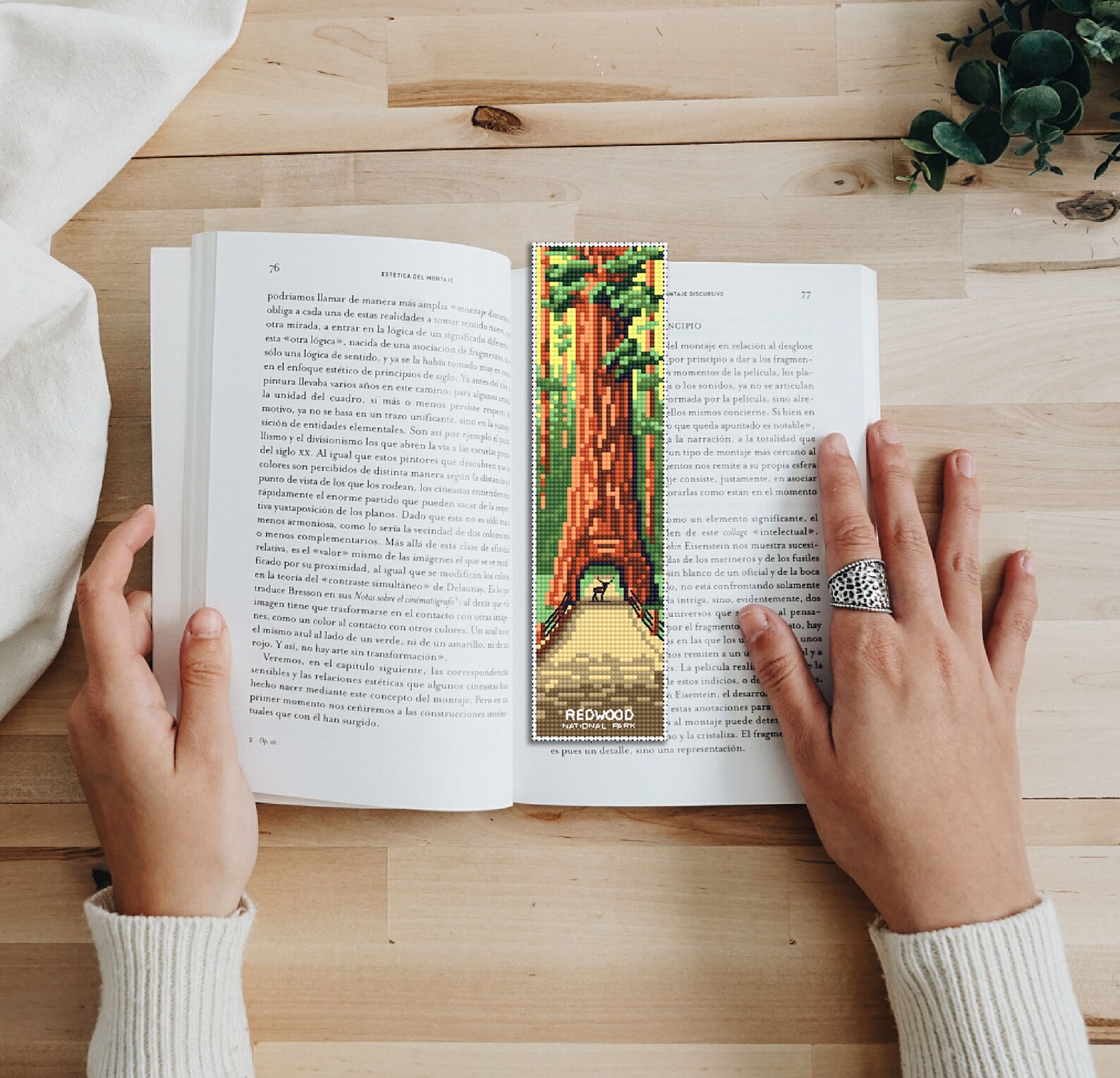 Redwood National Park Bookmark Cross Stitch Pattern PDF Download Nature ...