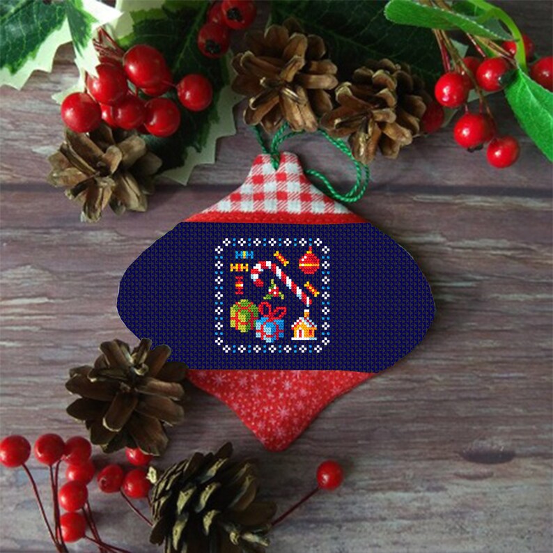 Mini Christmas Cross Stitch Pattern Download PDF Winter - Etsy