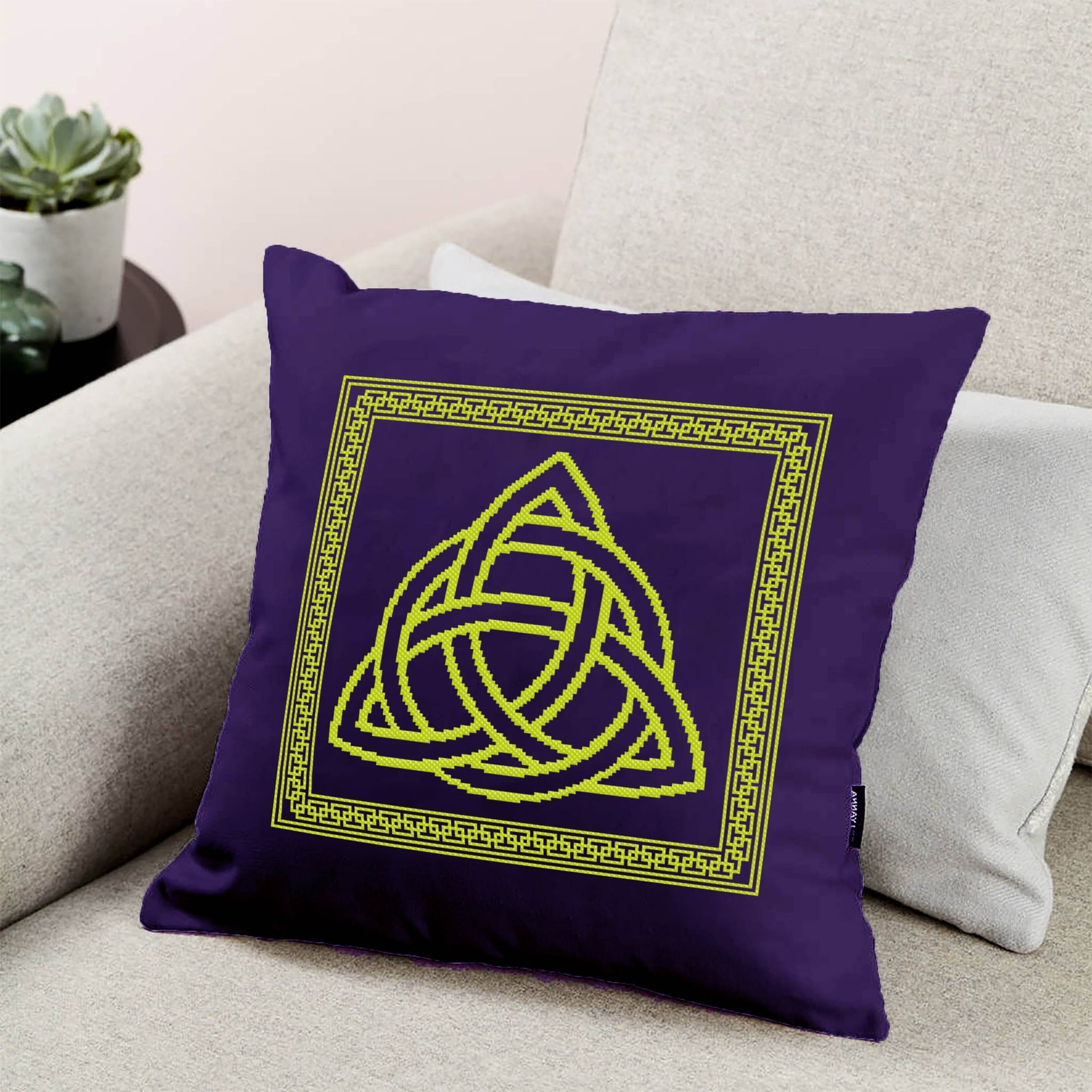 Celtic Trinity Knot Cross Stitch Pattern Download PDF Mandala - Etsy