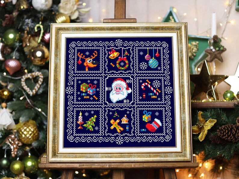 Christmas Sampler Cross Stitch Pattern Download PDF Christmas Pattern ...