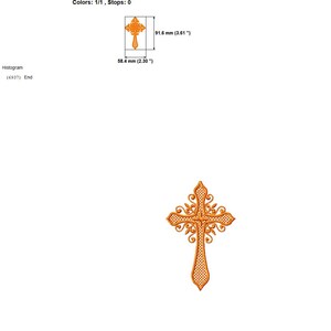 Religious Cross Embroidery Design Machine Embroidery Pattern 4 Sizes ...