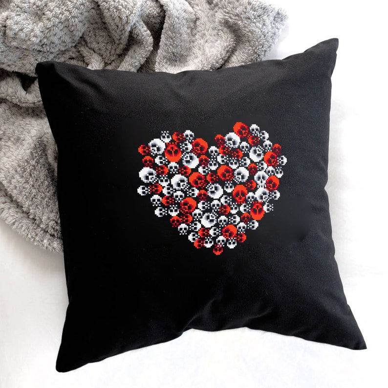 Gothic Heart Cross Stitch Pattern Download PDF Gothic - Etsy